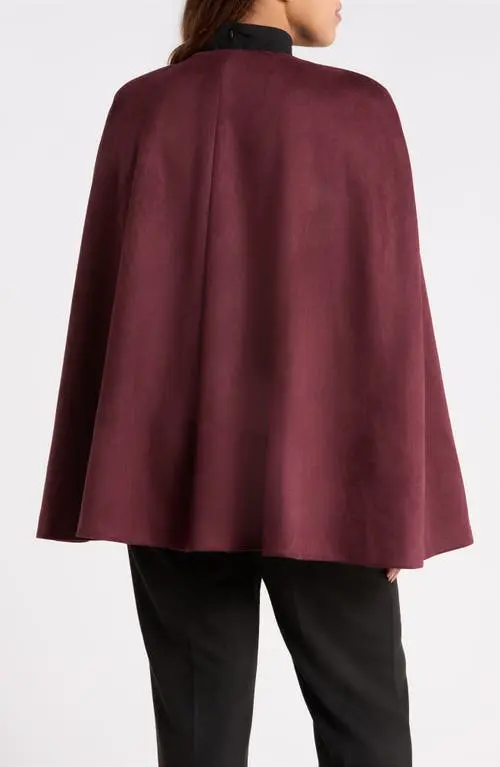 Anne Klein Faux Suede Long Cape