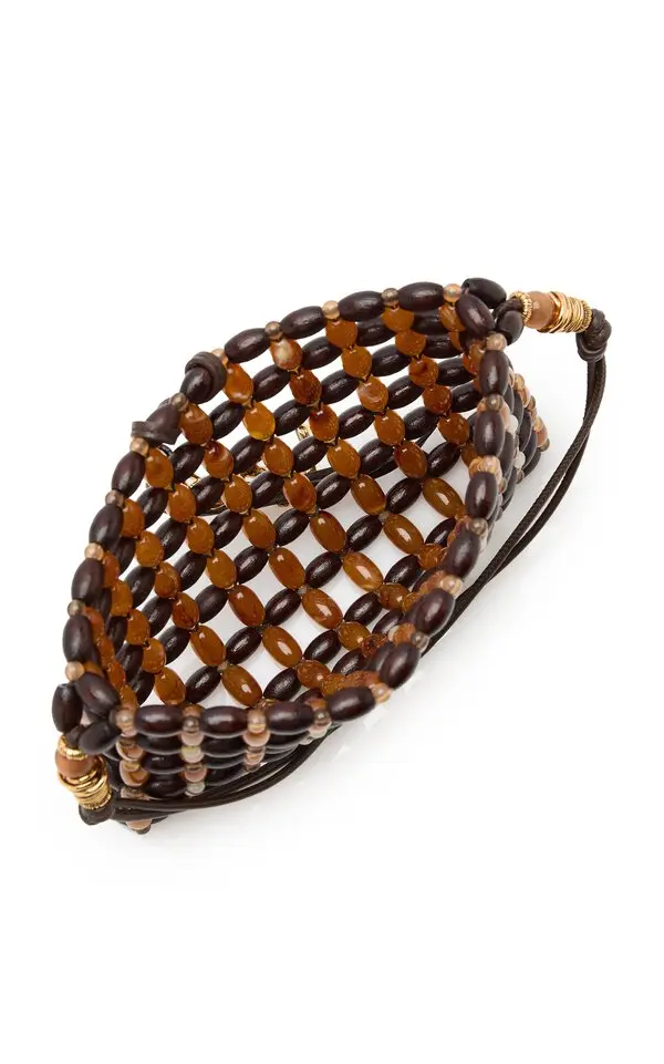 Saint Laurent Mini Wood And Resin Evening Bag