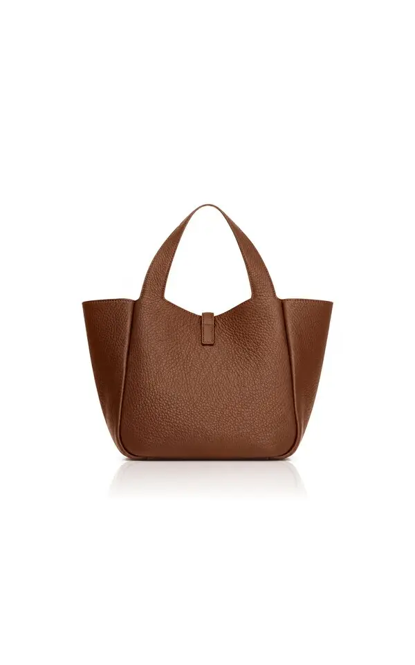 Saint Laurent Baby Bea Leather Tote - Brown
