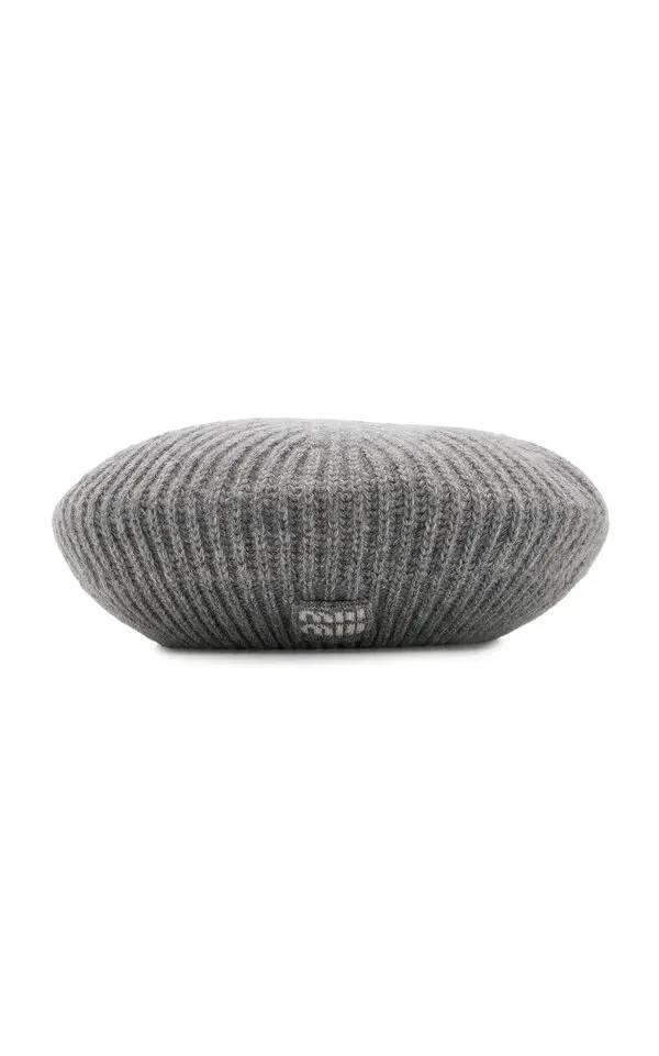 Miu Miu Ribbed Cashmere-wool Beret