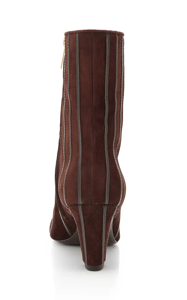 HERBERT LEVINE A Fine Line Suede Ankle Boots