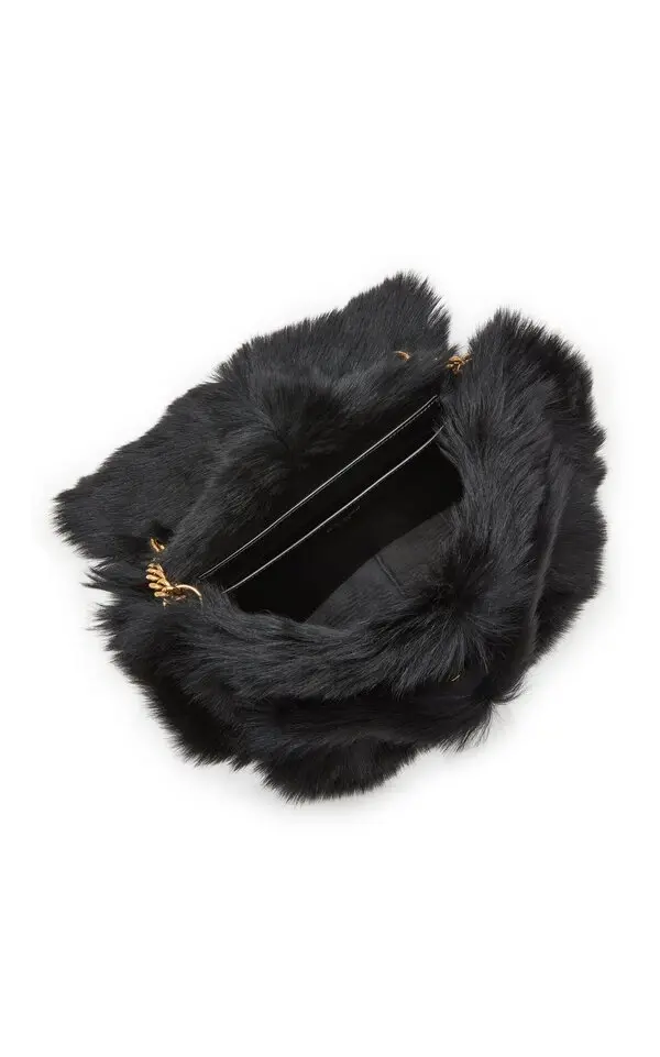 Saint Laurent Medium Niki Chain Shearling Bag
