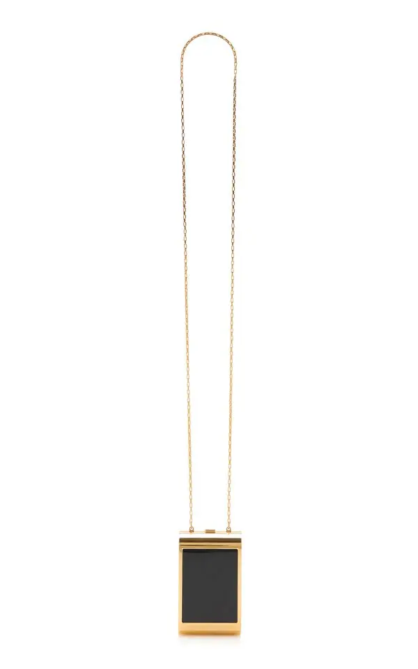 Saint Laurent Micro Minaudiere Metal And Resin Bag