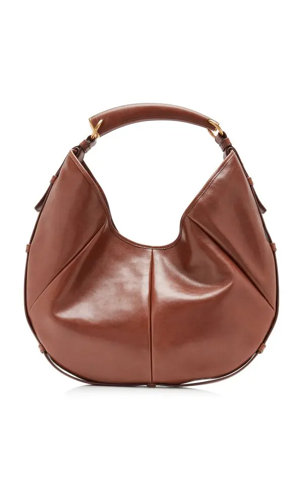 Saint Laurent Medium Mombasa Leather Hobo Bag