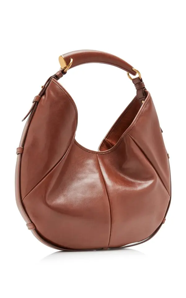 Saint Laurent Medium Mombasa Leather Hobo Bag