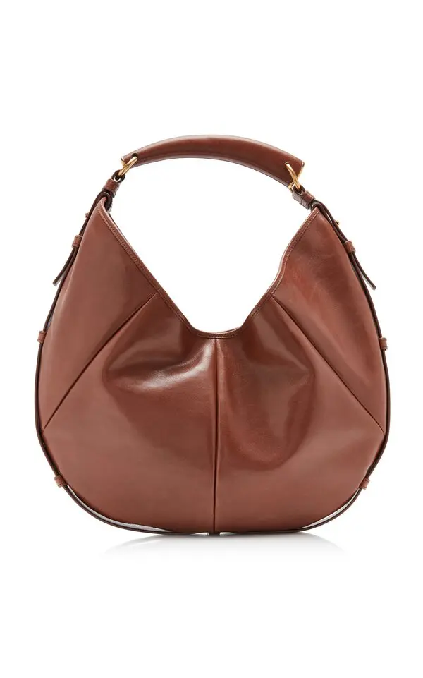 Saint Laurent Medium Mombasa Leather Hobo Bag