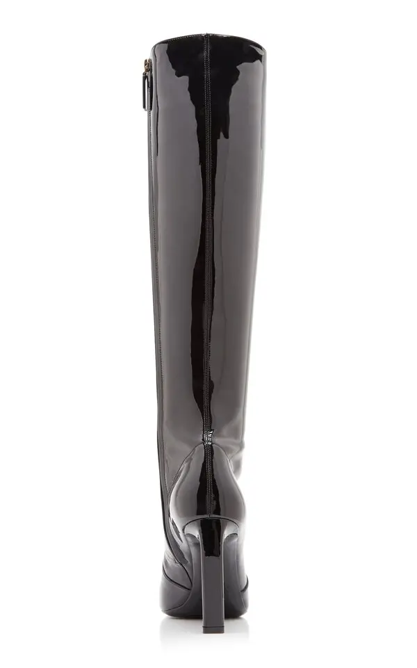 Saint Laurent Francoise Patent Leather Boots