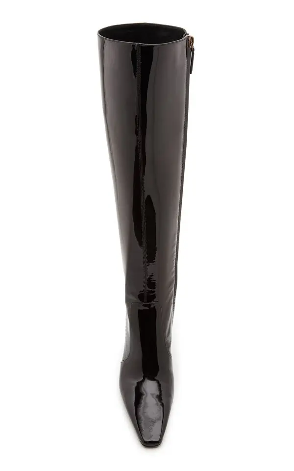 Saint Laurent Francoise Patent Leather Boots