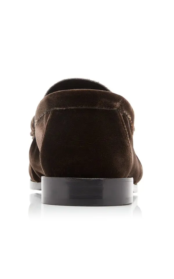 Saint Laurent Velour Le Loafers