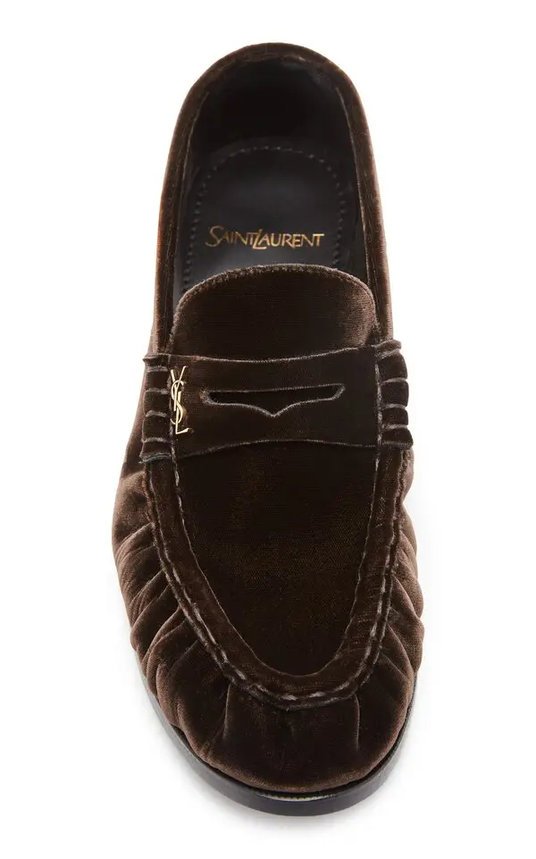 Saint Laurent Velour Le Loafers
