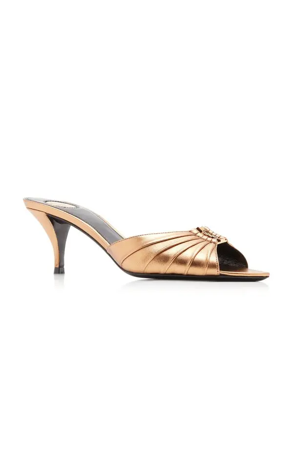Saint Laurent Babylone Leather Mules