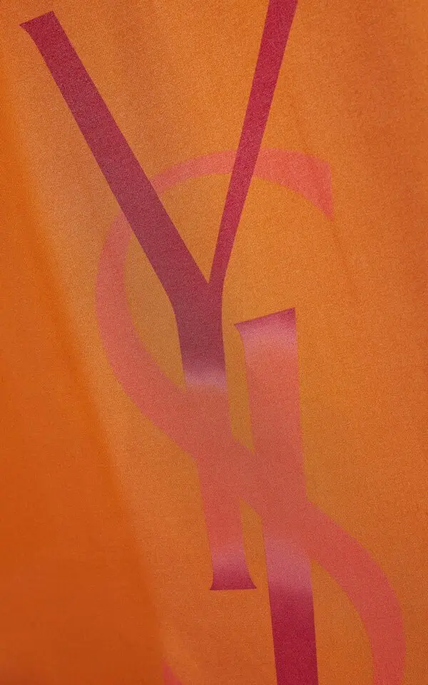 Saint Laurent Square Silk Scarf