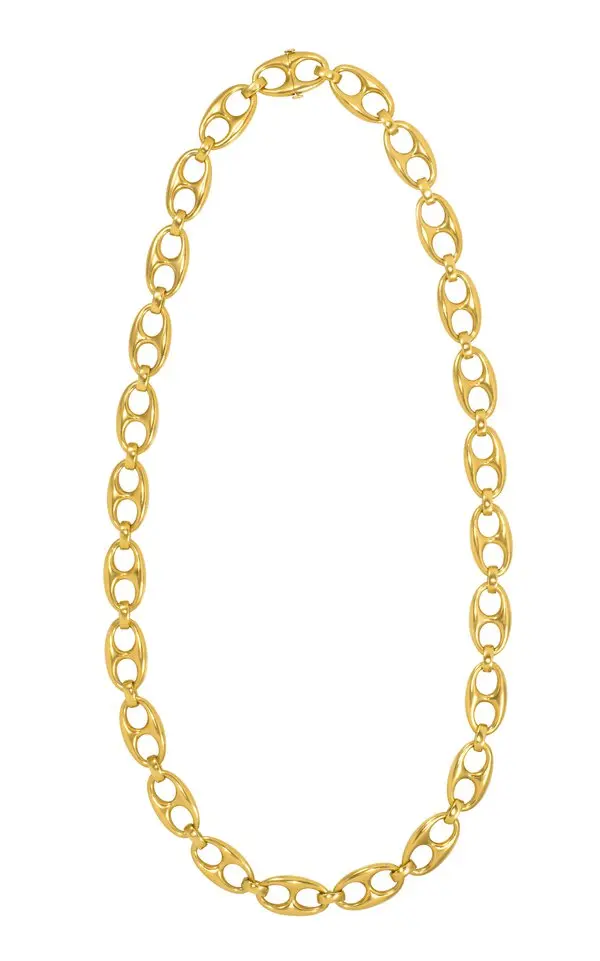 STEPHEN RUSSELL Vintage Bulgari 18k Anchor Link Necklace