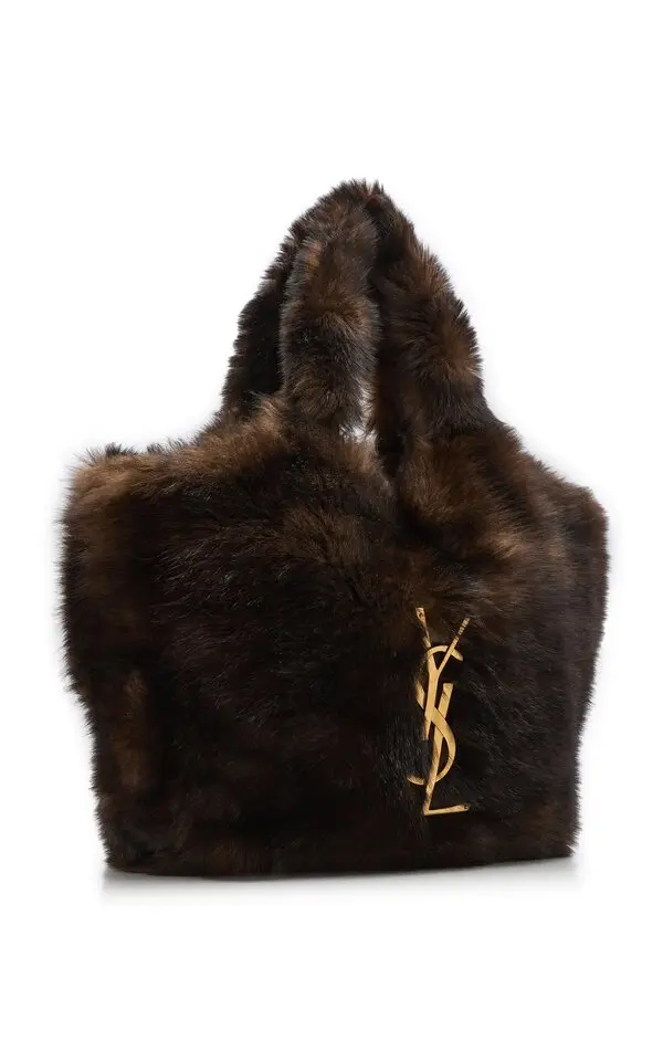 Saint Laurent Icare Maxi Shearling Shopping Tote