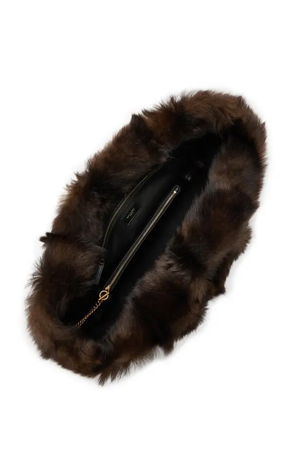 Saint Laurent Icare Maxi Shearling Shopping Tote