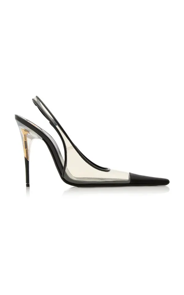 Saint Laurent Romy Tpu Slingback Pumps