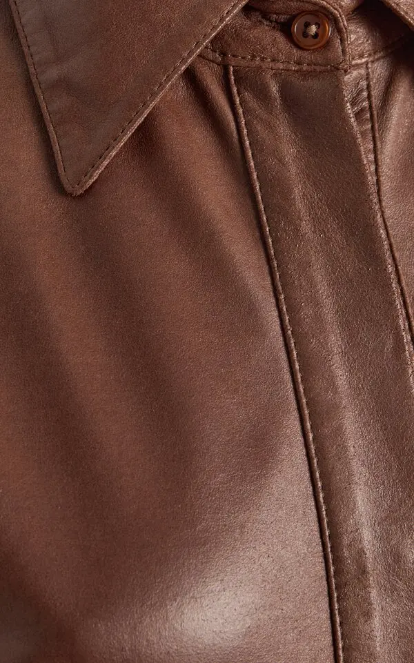TWP Cowboy Update Leather Shirt