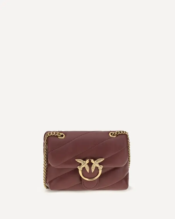 Pinko Love Baby Shoulder Bag - Bordeaux