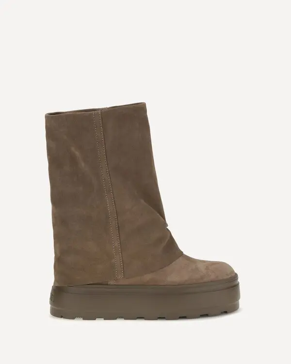 Casadei Double Face Suede High Boots - Brown