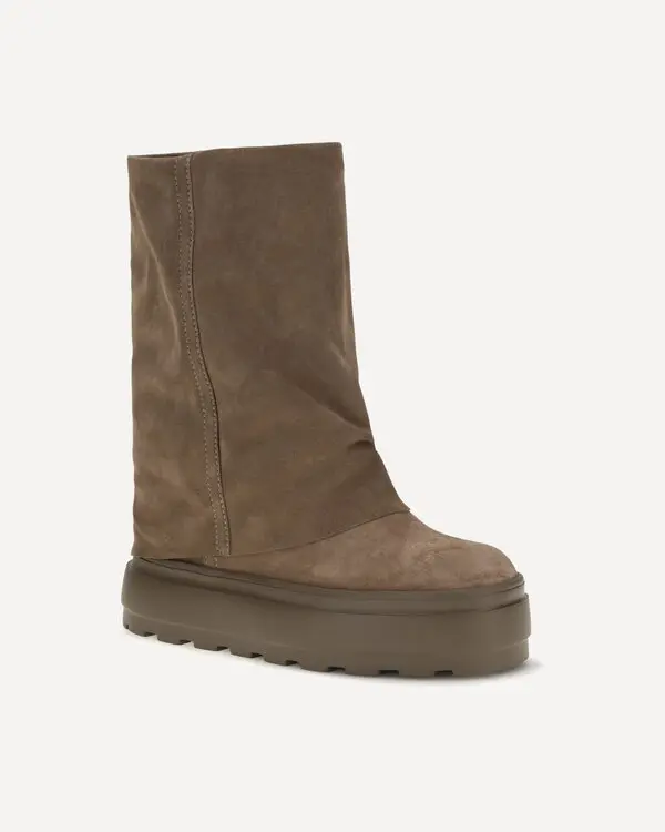 Casadei Double Face Suede High Boots - Brown