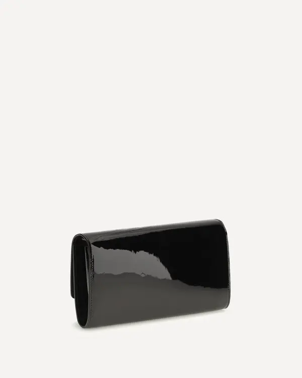 CHRISTIAN LOUBOUTIN Bettina Patent Leather Chain Wallet