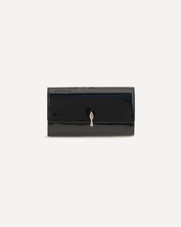 CHRISTIAN LOUBOUTIN Bettina Patent Leather Chain Wallet