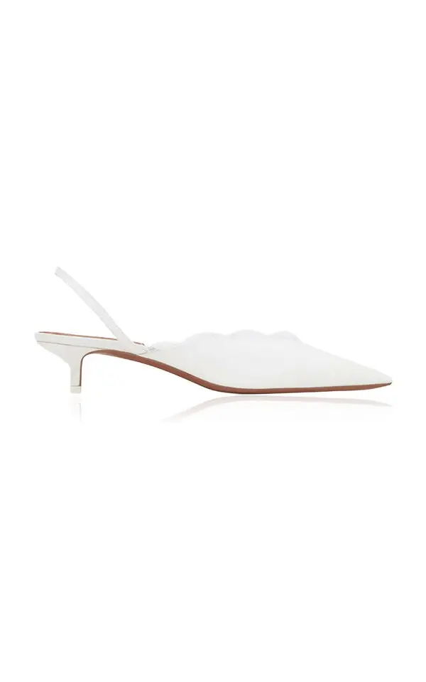 NEOUS Irena Silk Slingback - Ivory