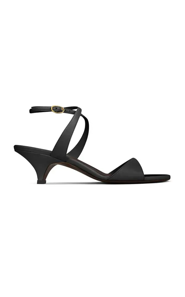 NEOUS Pherg Leather Sandals - Black