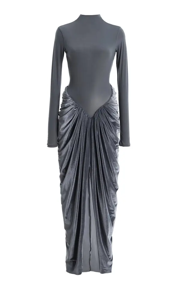MAYGEL CORONEL Borelli Jersey Maxi Dress - Grey