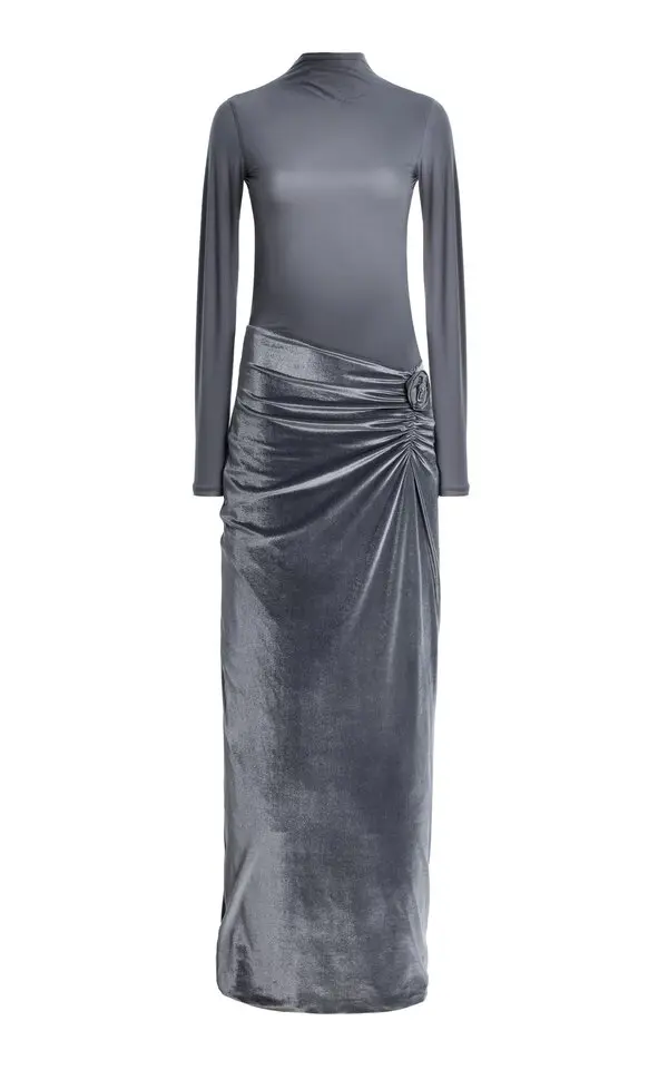 MAYGEL CORONEL Borelli Jersey Maxi Dress - Grey