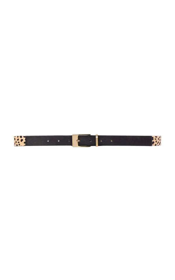 BLACK SUEDE STUDIO Legend Cheetah Pony Hair Belt