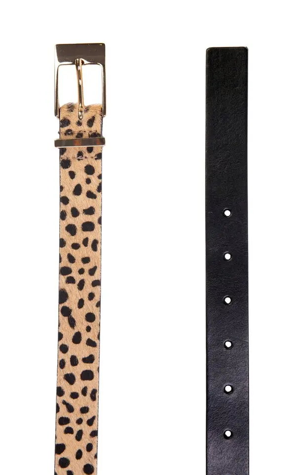 BLACK SUEDE STUDIO Legend Cheetah Pony Hair Belt