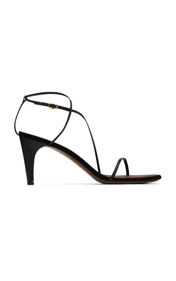 NEOUS Chamu Leather Sandals - Black