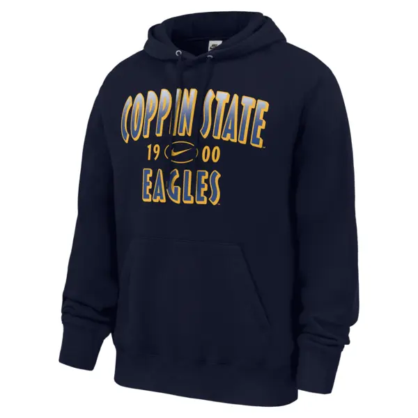 Nike Coppin State Eagles Club Fleece Pullover Hoodie - Blue