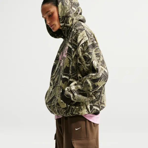 Nike Studio Fleece Medium Weight Oversized Pullover Hoodie