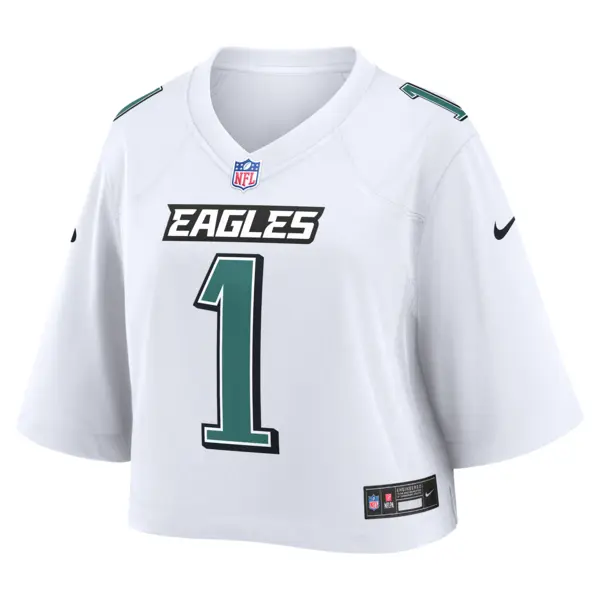 Nike Jalen Hurts Philadelphia Eagles Nfl Cropped Game Jersey - White
