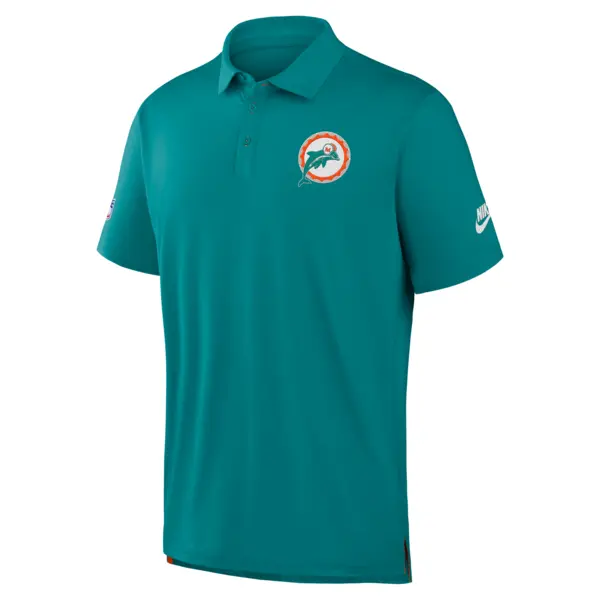 Nike Miami Dolphins Tour Dri-fit Nfl Polo - Blue