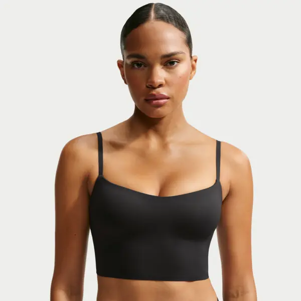 Nike Skims Matte Cami Longline Bra - Black