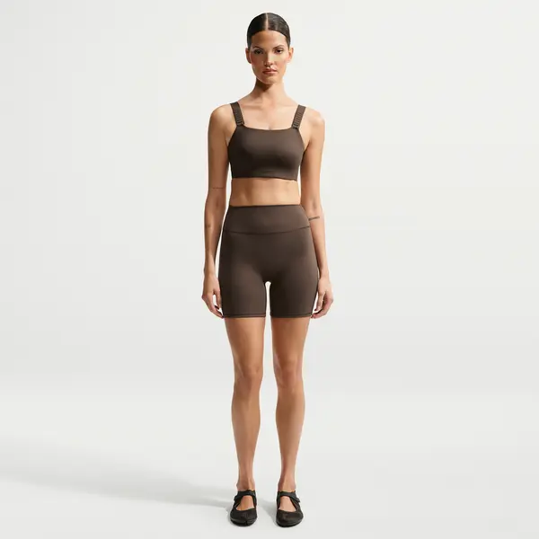 Nike Skims Matte High-waisted 5" Biker Shorts - Brown