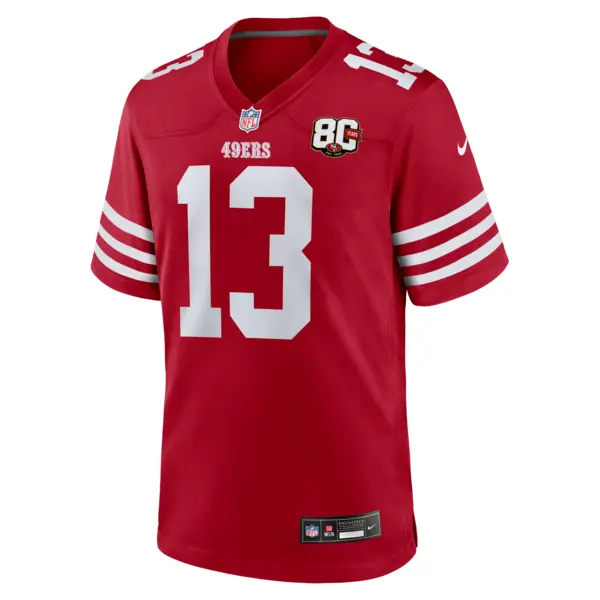 Nike Brock Purdy San Francisco 49ers 80th Anniversary Nfl Game Jersey - Red