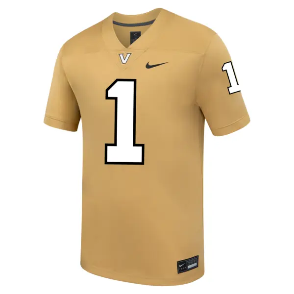 Nike Vanderbilt College Untouchable Game Jersey - Brown
