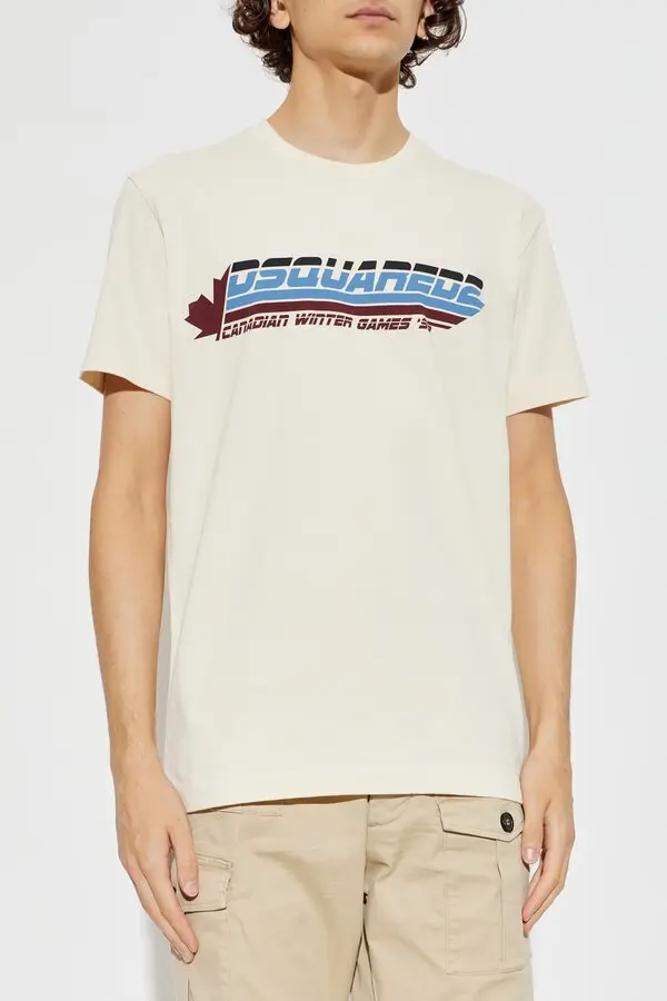 Dsquared2 Cotton T-shirt With Printed Logo