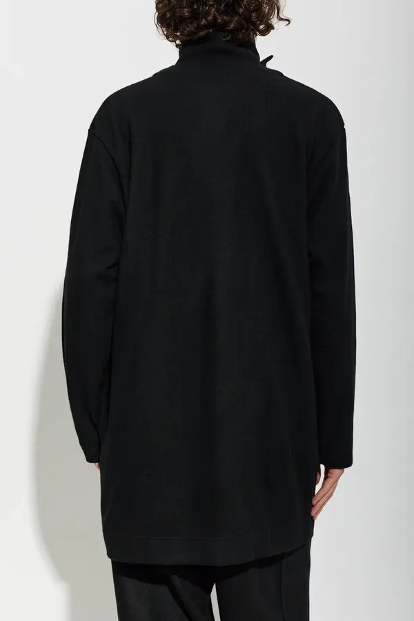 Yohji Yamamoto Wool-blend Stand Collar Coat