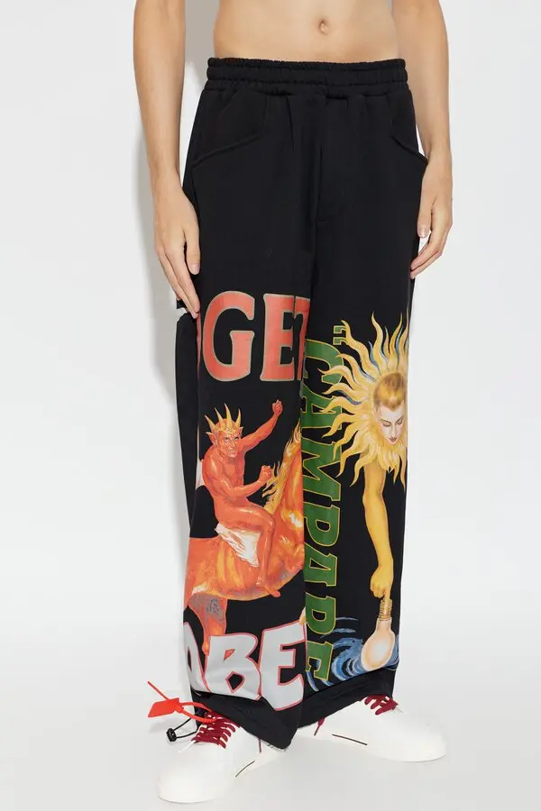 PDF Sweatpants With Colorful Print