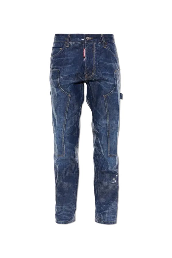 Dsquared2 Teddy' Sequin Jeans - Navy Blue