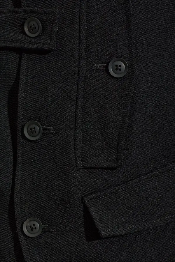 Yohji Yamamoto Wool Vest With Asymmetrical Flaps