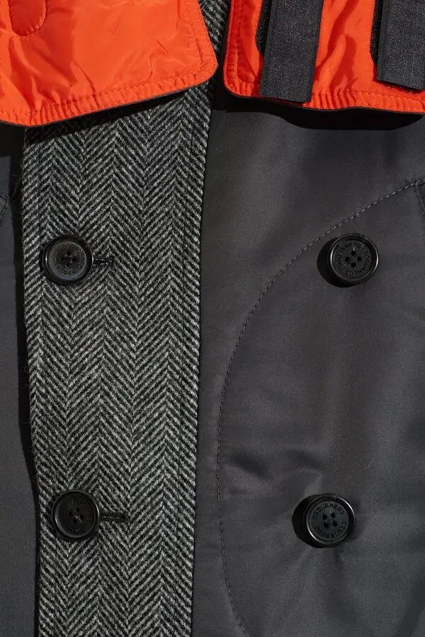 Dsquared2 Insulated Coat With Stand-up Collar