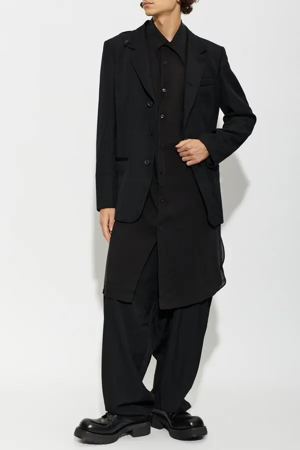 Yohji Yamamoto Wool Blazer With Single Vent