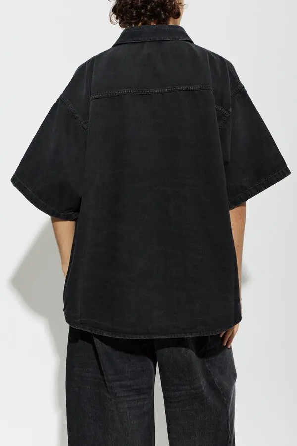 Balenciaga Denim Short-sleeve Shirt