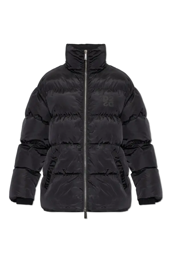Dsquared2 Insulated Jacket With Printed Logo - Black